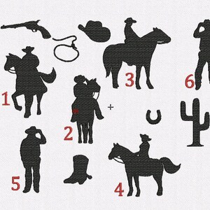 Cowboys - Machine Embroidery Design Bundle , Country Western Embroidery ...