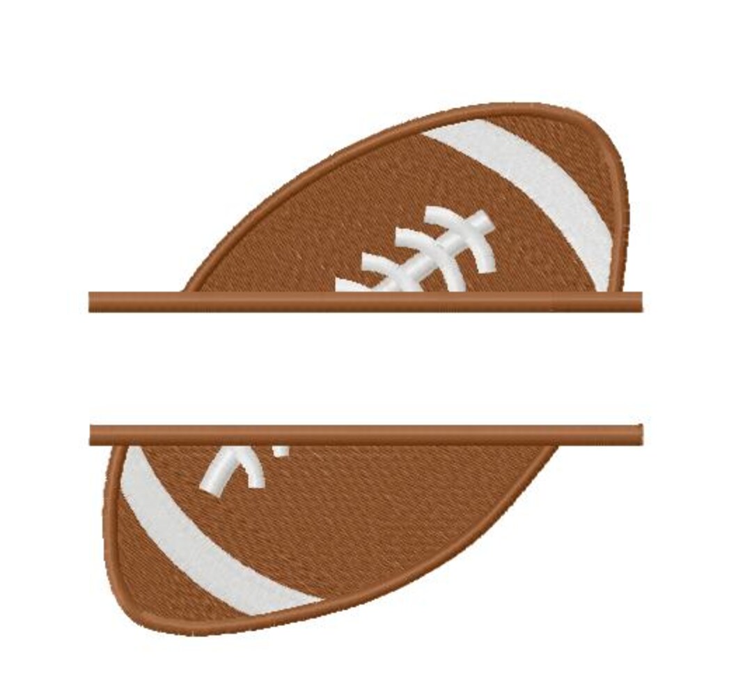 Football Ball Split Monogram -machine Embroidery Design -american ...