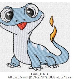 Bruni Fire Spirit - Machine Embroidery Design - Frozen2 Embroidery ...