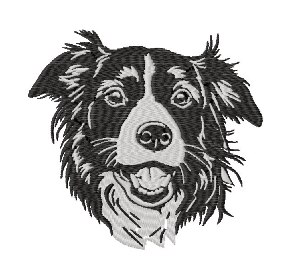Border Collie -machine Embroidery Design - Dogs Embroidery Designs - 7 ...