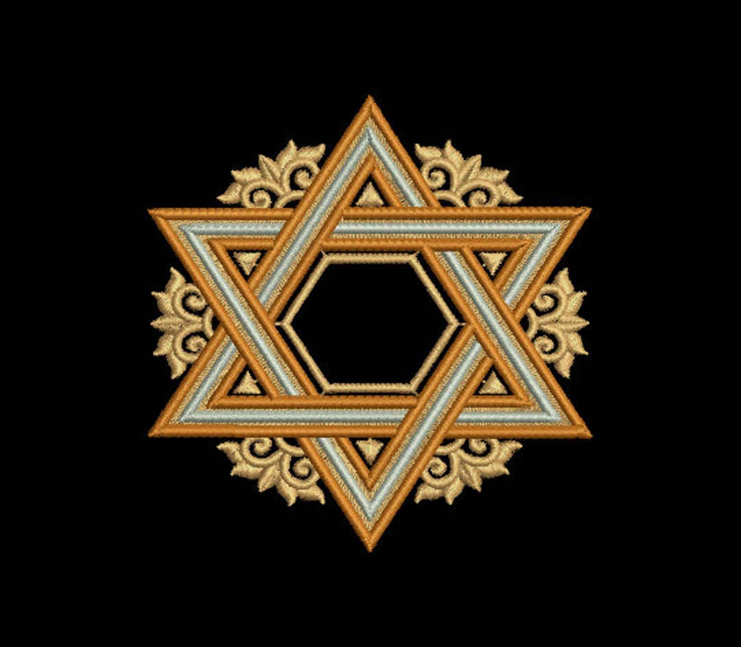 Star of David- Machine Embroidery Design, Judaic Symbol, 7 Sizes ...