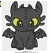 Toothless Dragon- Night Fury- Machine Embroidery Design, 5 Sizes ...