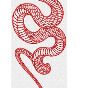 Snake Outline- Machine Embroidery Design, Embroidery Designs, Snake ...