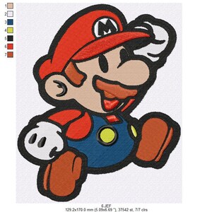 Super Mario- Machine Embroidery Design - 35 Designs Bundle - 5x7 Hoop ...