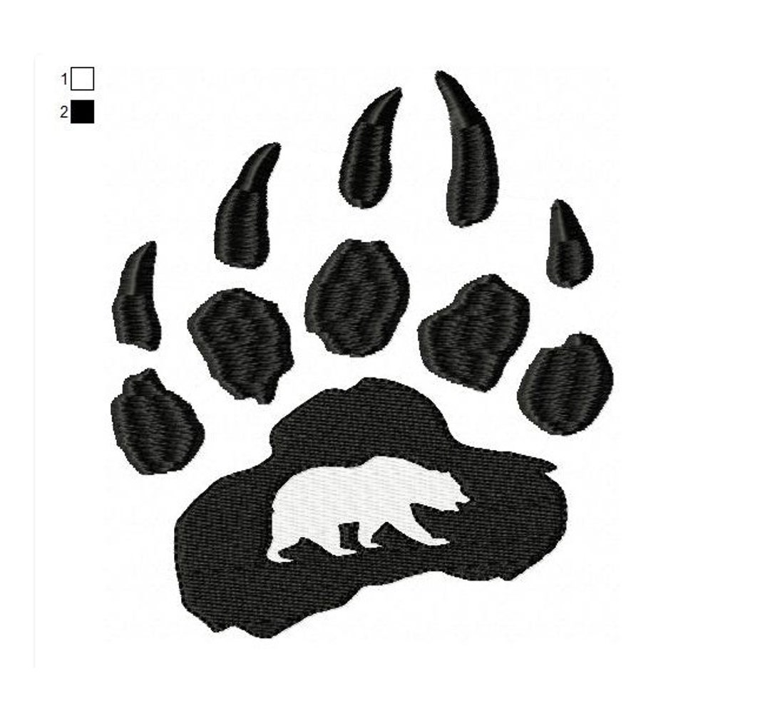 Bear Paw - Machine Embroidery Design- Embroidery Designs, Embroidery ...
