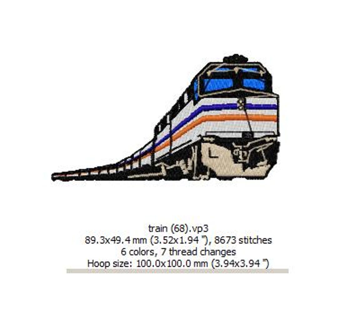 Trains- Machine Embroidery Design- 50 Designs Bundle- Retro and Modern ...