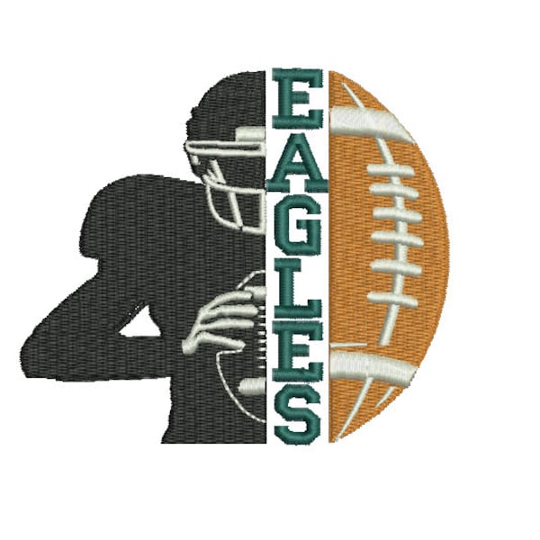 Philadelphia Eagles Embroidery Design - Etsy