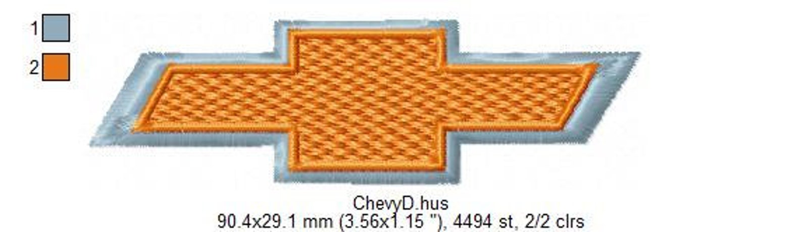 Chevy Emblem - Machine Embroidery Design, Embroidery Designs, Machine ...