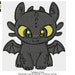 Toothless Dragon- Night Fury- Machine Embroidery Design, 5 Sizes ...
