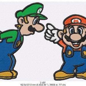 Super Mario- Machine Embroidery Design - 35 Designs Bundle - 5x7 Hoop ...