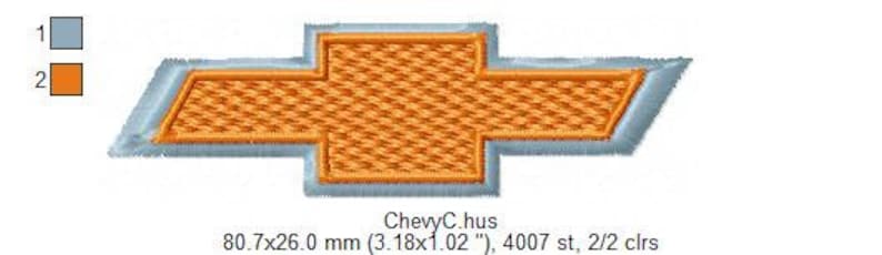 Chevy Emblem - Machine Embroidery Design, Embroidery Designs, Machine ...