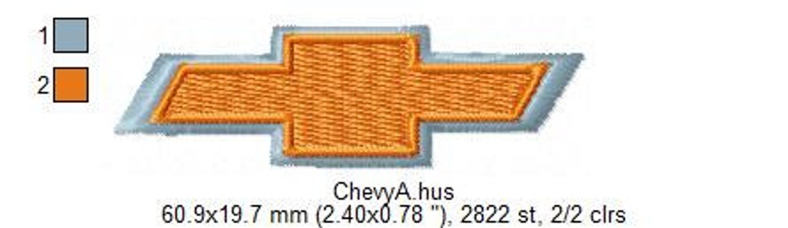 Chevy Emblem - Machine Embroidery Design, Embroidery Designs, Machine ...