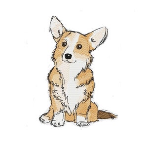 Welsh Corgi - Machine Embroidery Design - Puppy Dog Embroidery Designs ...