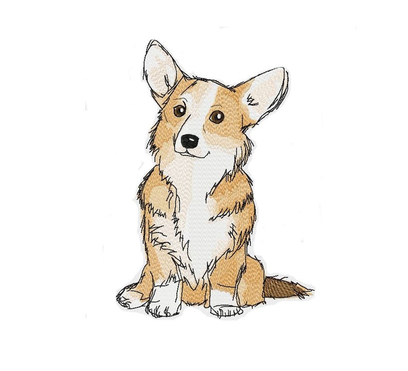 Welsh Corgi - Machine Embroidery Design - Puppy Dog Embroidery Designs ...