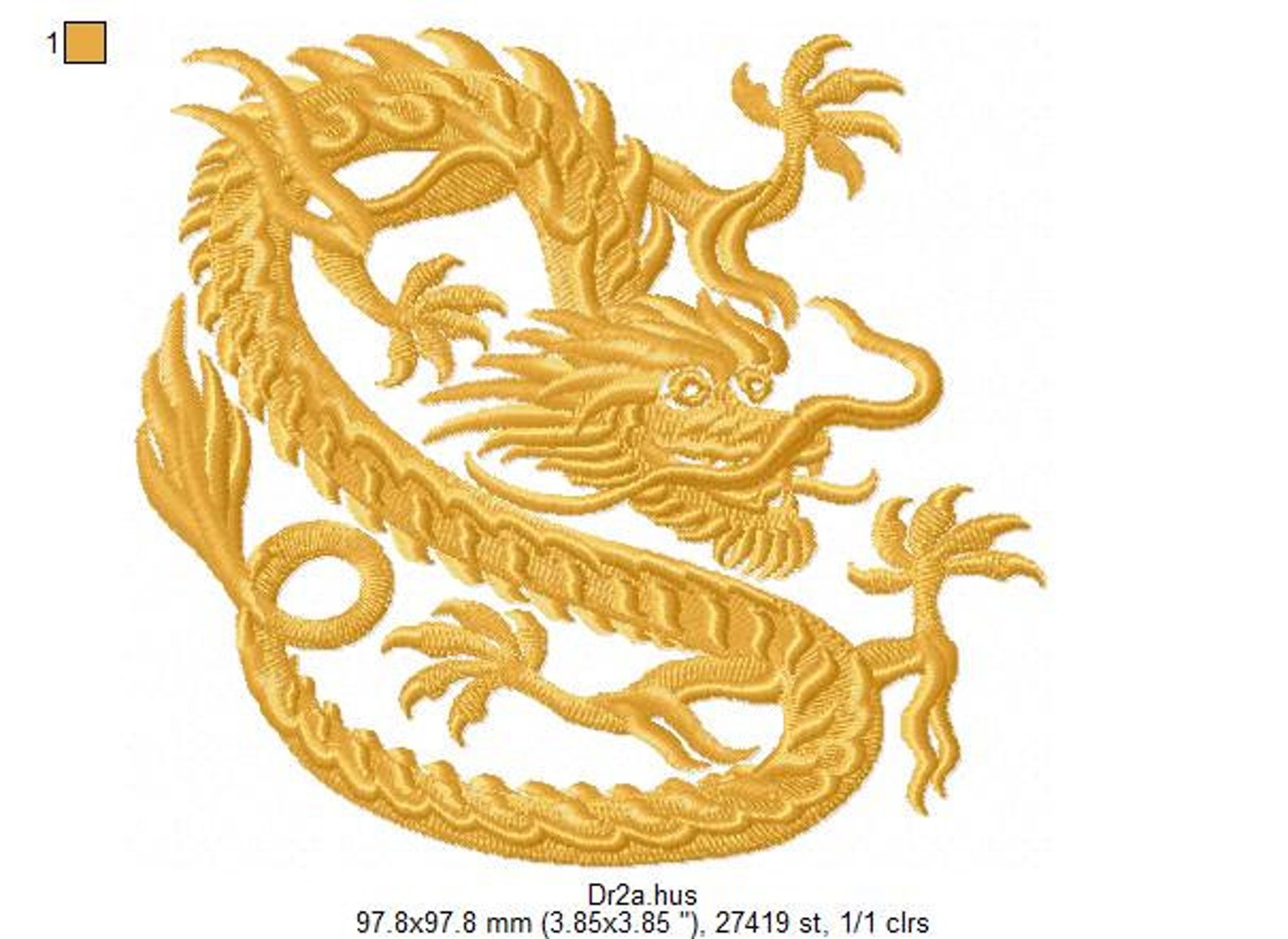 Dragon Machine Embroidery Design 3 Designs Pack Chinese - Etsy