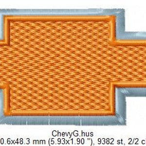 Chevy Emblem - Machine Embroidery Design, Embroidery Designs, Machine ...