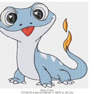 Bruni Fire Spirit - Machine Embroidery Design - Frozen2 Embroidery ...