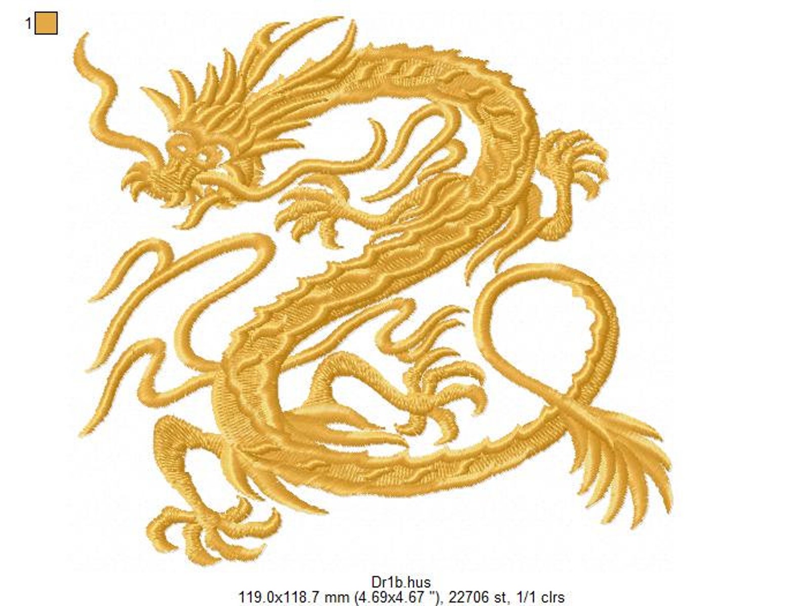 Dragon Machine Embroidery Design 3 Designs Pack Chinese - Etsy