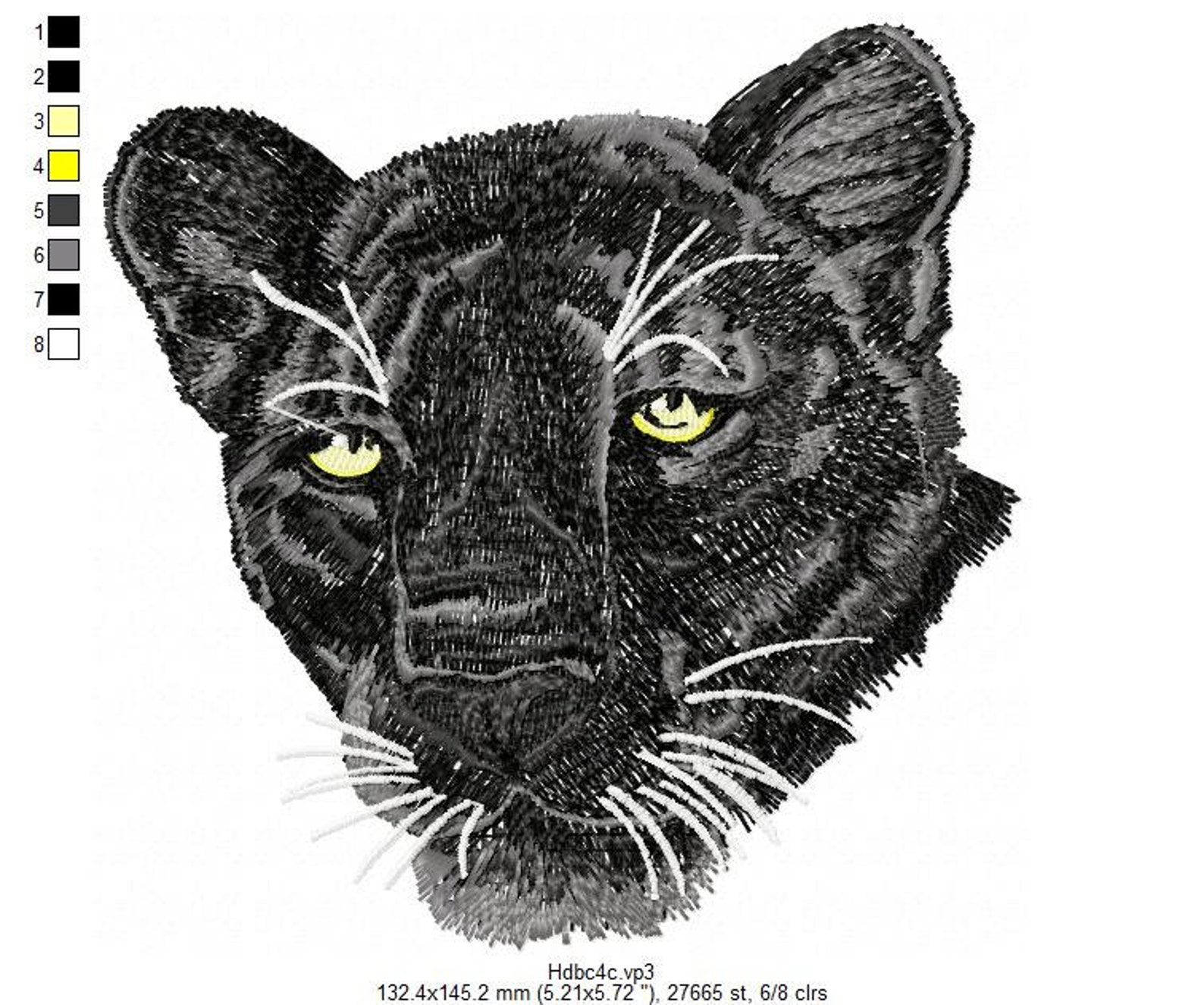 Black Panther Machine Embroidery Design Embroidery Designs - Etsy