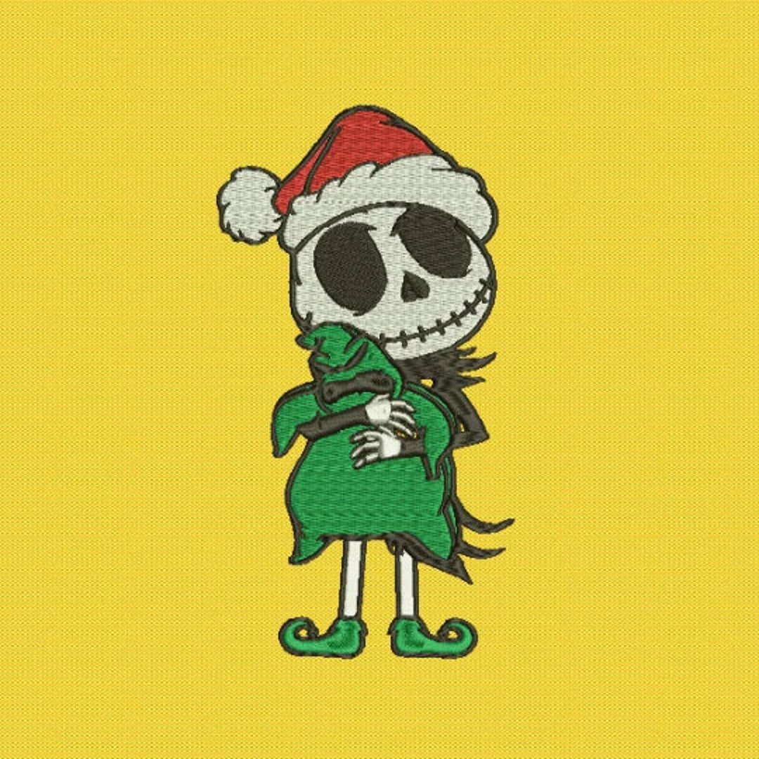 Jack and Oogie Boogie- Machine Embroidery Design- Halloween- Embroidery ...