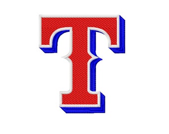 Letter T Embroidery - Etsy