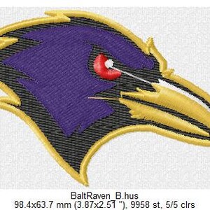 Raven - Ravens Football -machine Embroidery Design -american Football ...