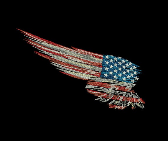 American Wing Machine Embroidery Design Embroidery Designs - Etsy