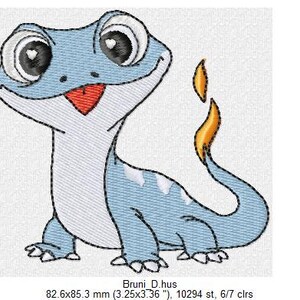 Bruni Fire Spirit - Machine Embroidery Design - Frozen2 Embroidery ...