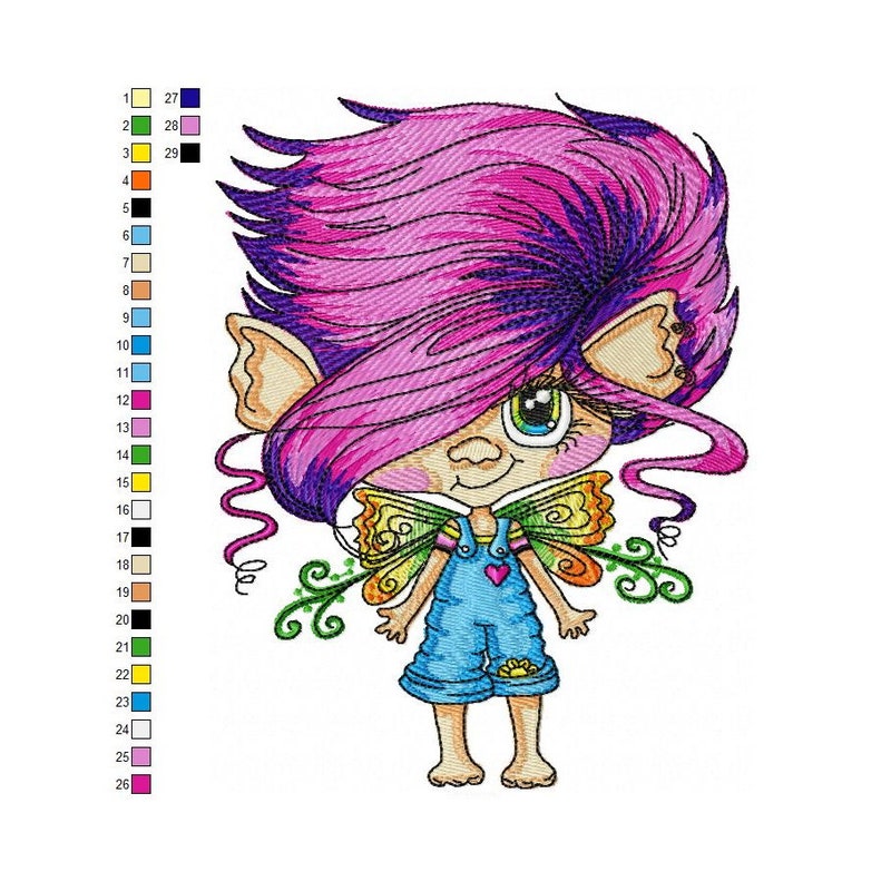 Trolls Embroidery Design - Etsy