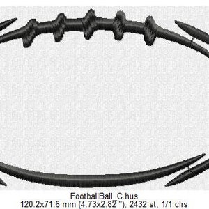 Football Outline- American Football Split Design for Your Name -machine ...