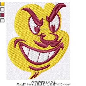 Devils- Machine Embroidery Design - 7 Sizes- Instant Download - Etsy