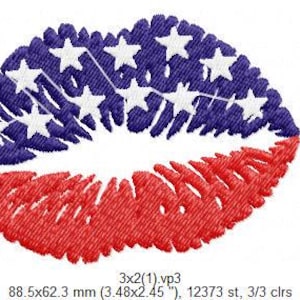 Patriotic- Machine Embroidery Design- American Flag- Independence Day ...