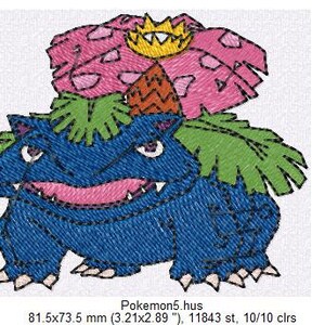 Pokemons- Machine Embroidery Design- 25 Designs Bundle- 4x4" Hoop Size ...