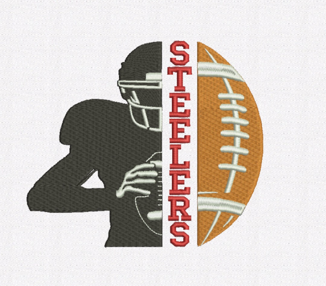 Steelers Football Half Player -machine Embroidery Design -american ...