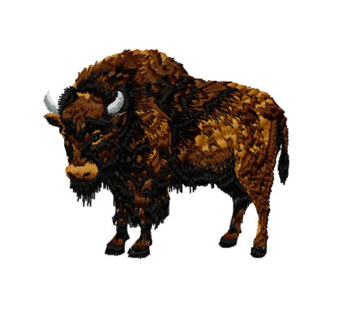 Buffalo Bison- Machine Embroidery Design - Wild Animals Embroidery - 4 ...