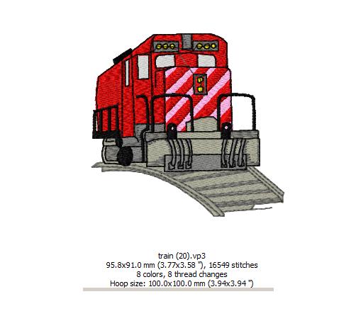 Trains- Machine Embroidery Design- 50 Designs Bundle- Retro and Modern ...