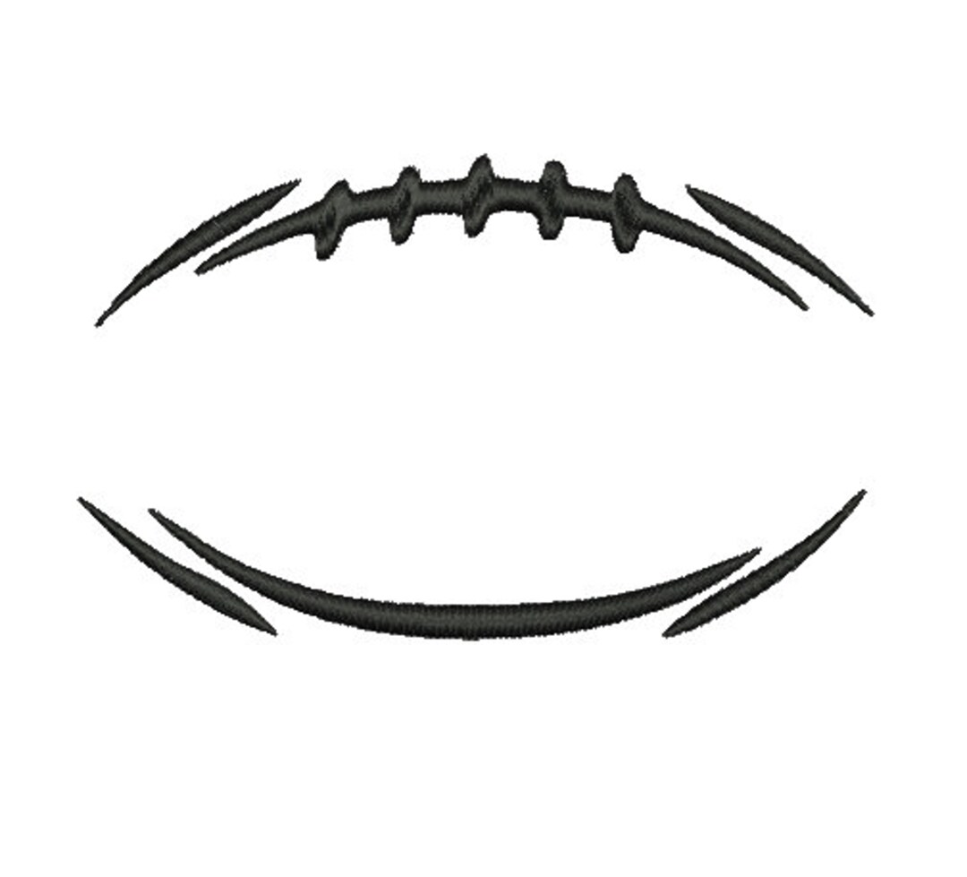 Football Outline- American Football Split Design for Your Name -machine ...