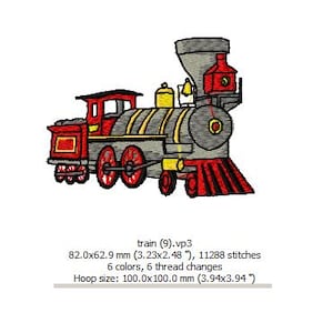 Trains- Machine Embroidery Design- 50 Designs Bundle- Retro and Modern ...