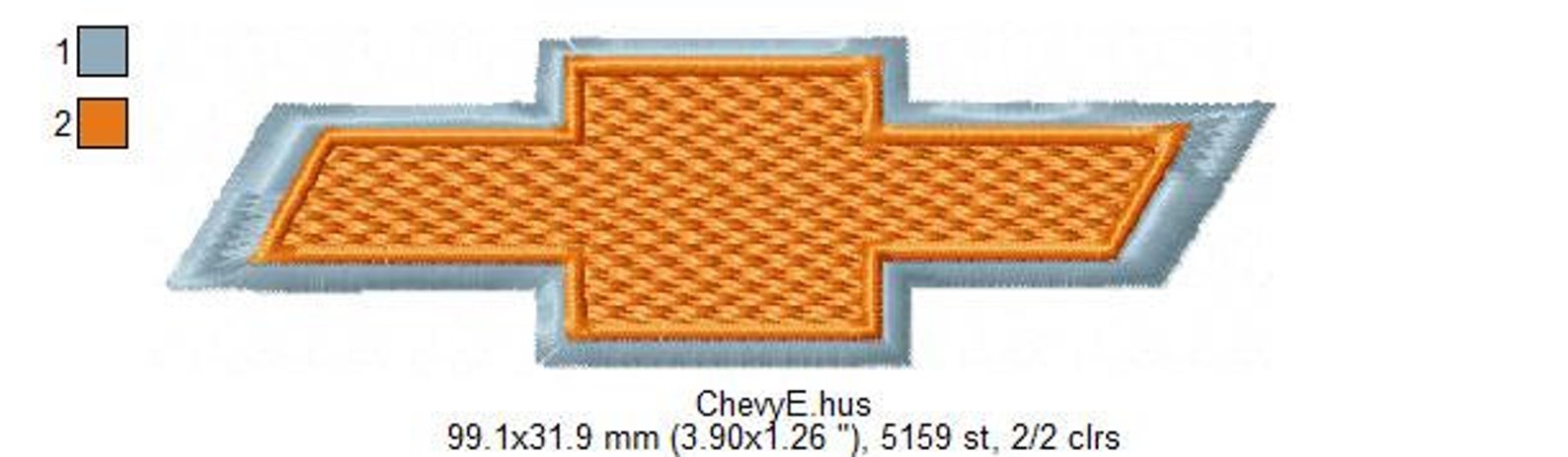 Chevy Emblem - Machine Embroidery Design, Embroidery Designs, Machine ...