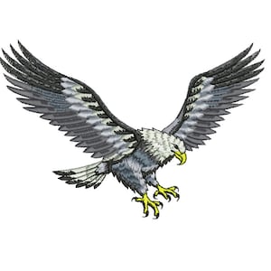 Eagle - Machine Embroidery Design- Back Jacket Design - 6 Sizes ...