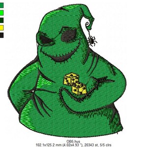 Oogie Boogie Machine Embroidery Design Halloween Embroidery Designs ...