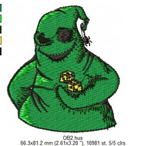 Oogie Boogie Machine Embroidery Design Halloween Embroidery Designs ...