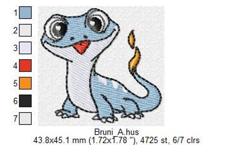Bruni Fire Spirit - Machine Embroidery Design - Frozen2 Embroidery ...