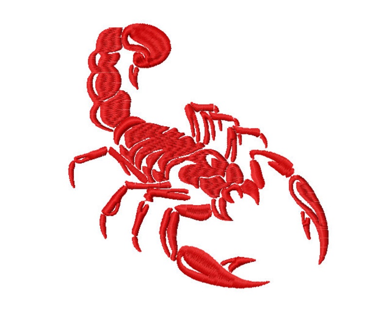 Scorpion Embroidery Design Machine Embroidery - Etsy