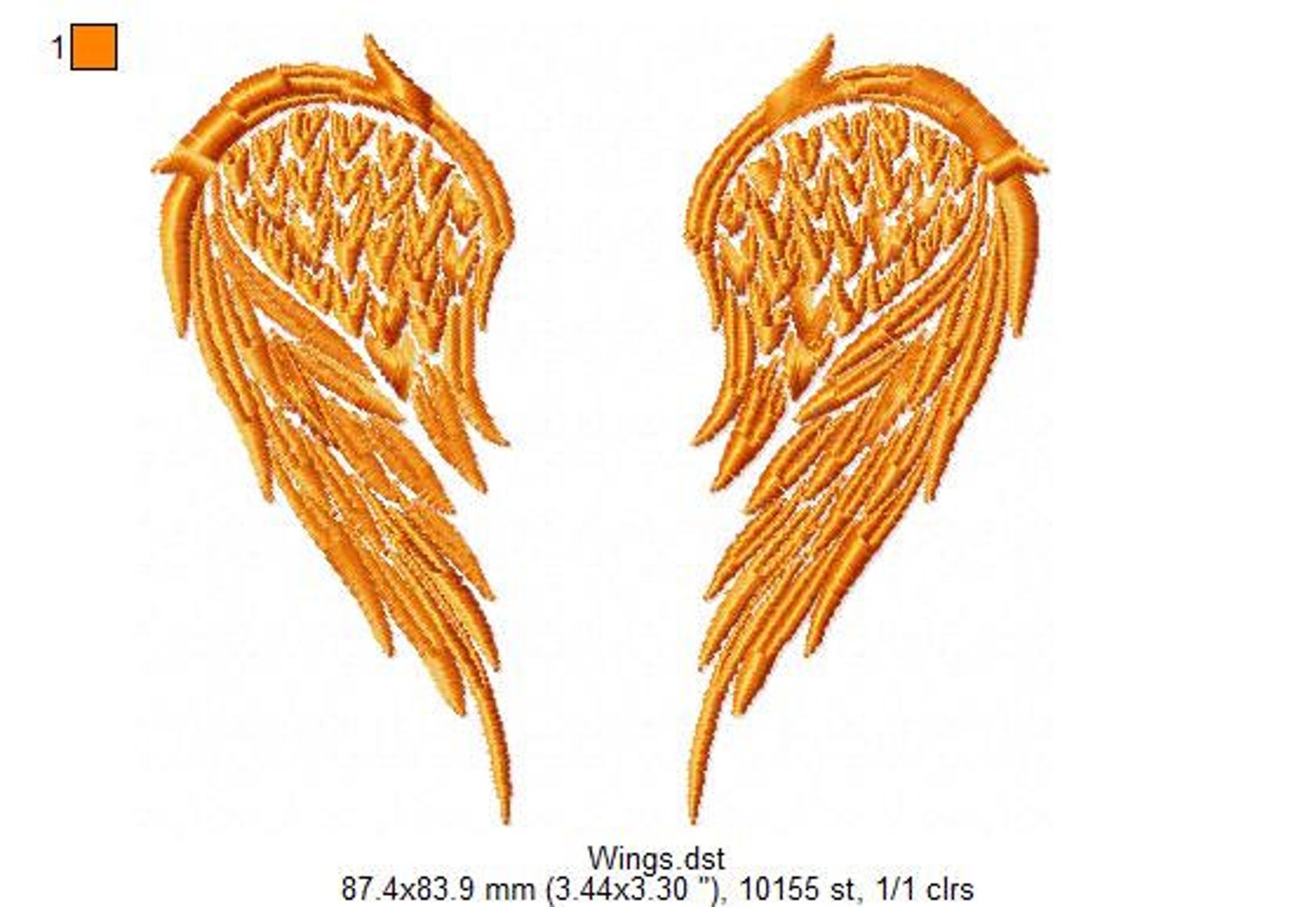 Angel Wings - Machine Embroidery Design, Embroidery Designs, Machine ...