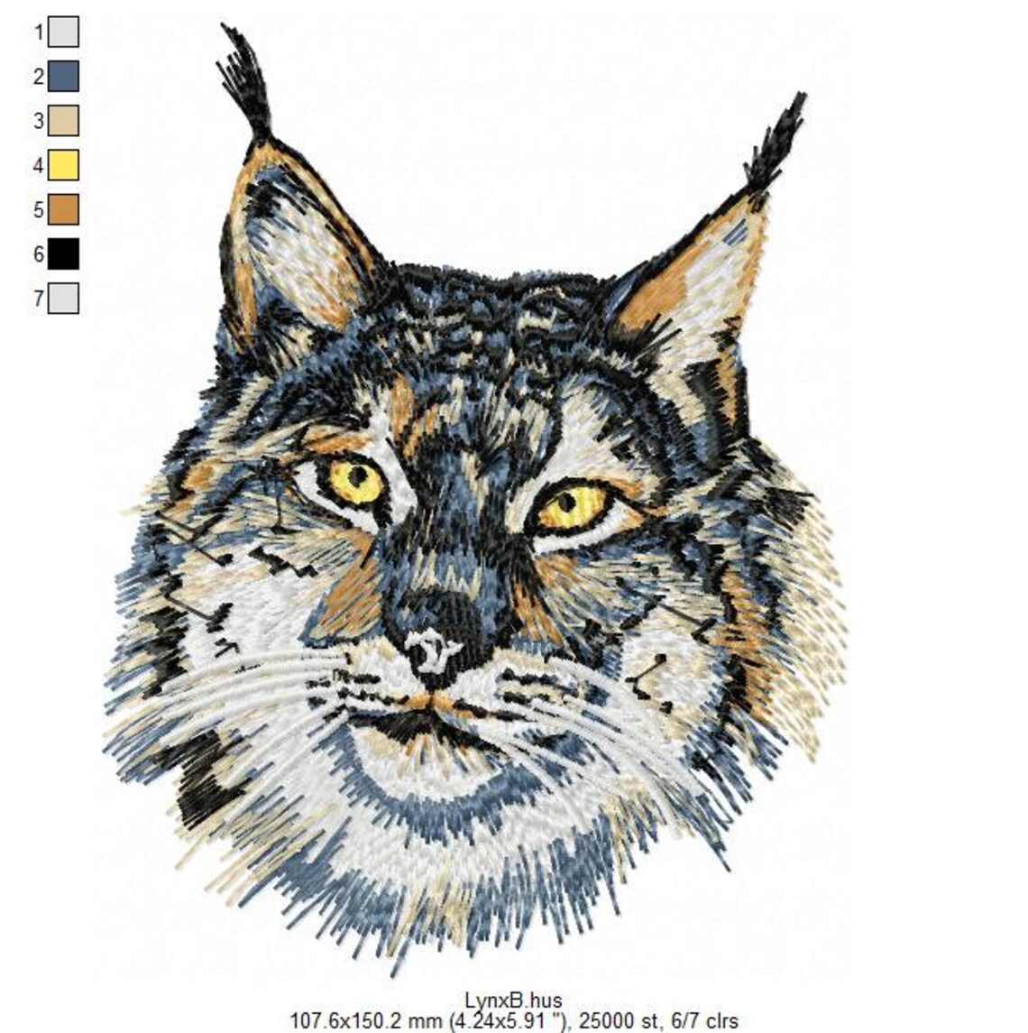 Lynx- Machine Embroidery Design, Embroidery Designs, Machine Embroidery ...