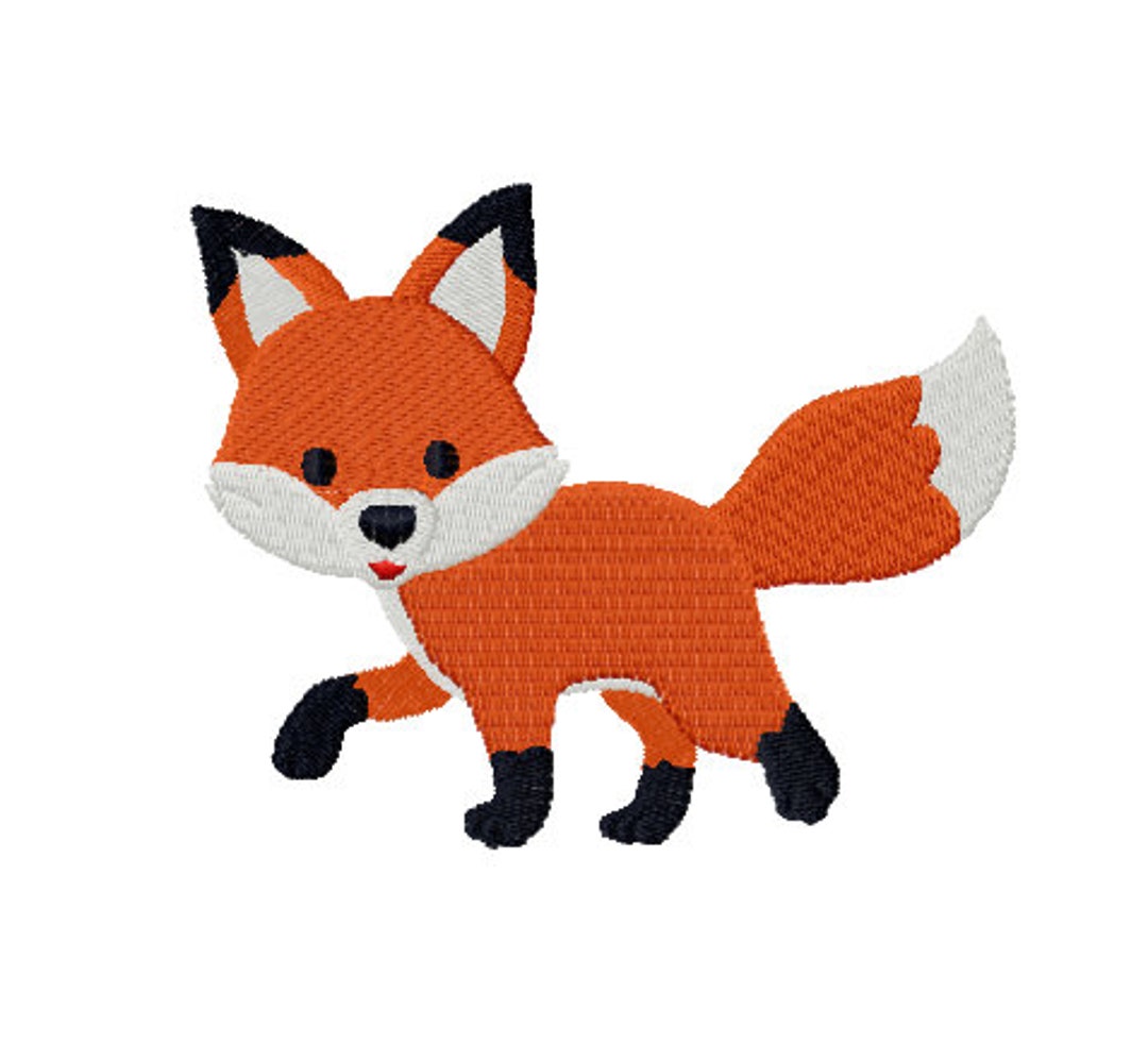 Fox- Machine Embroidery Design, Walking Fox, 3 Sizes, Instant Download ...