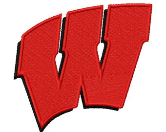 Wisconsin W Cross Stitch - Etsy