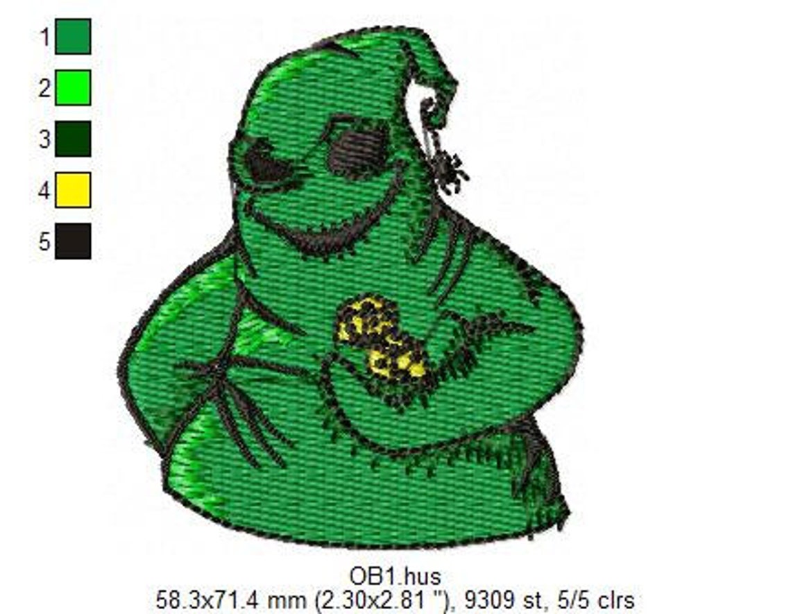 Oogie Boogie Machine Embroidery Design Halloween Embroidery | Etsy