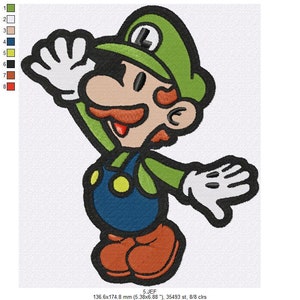 Super Mario- Machine Embroidery Design - 35 Designs Bundle - 5x7 Hoop ...